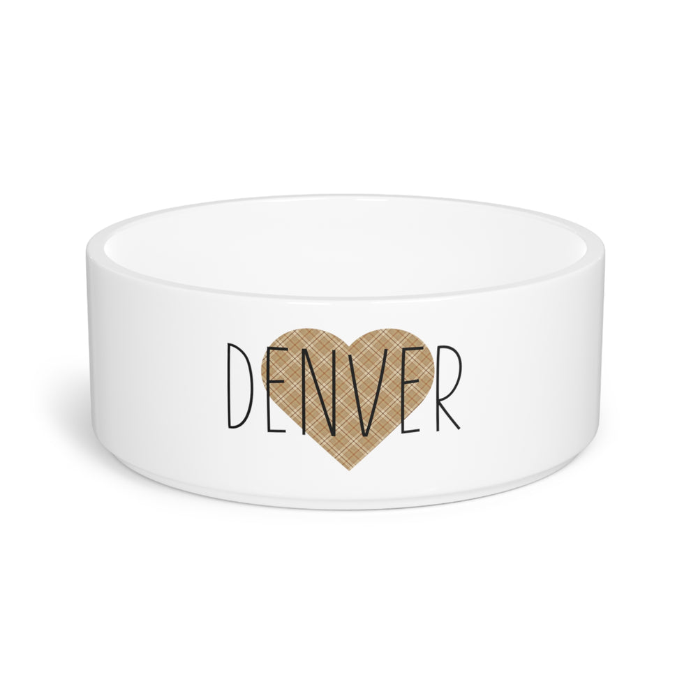 Custom Preppy Plaid Pet Bowl | Personalized Dog food or Cat Food Bowl ...