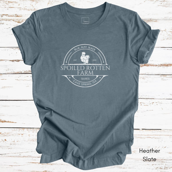 CUSTOM Silkie Chicken Farm Light Weight Unisex Jersey T-shirt – fiddlebok