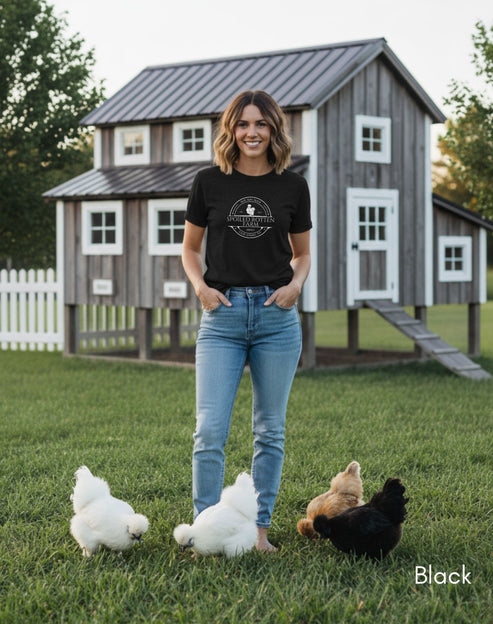 CUSTOM Silkie Chicken Farm Light Weight Unisex Jersey T-shirt – fiddlebok