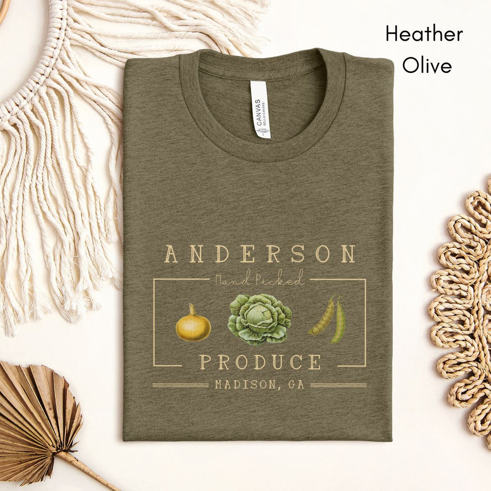 Custom Farm Tee Local Vegetable Dealer T-shirt Personalized Produce De ...